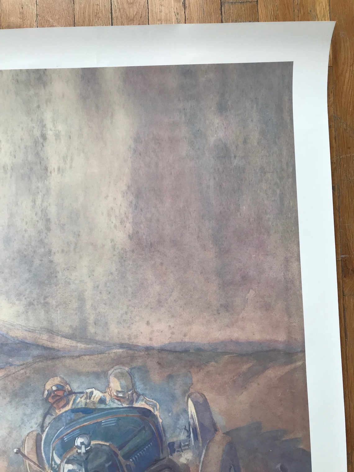Poster Reproduction of Geo Ham 1920s Racing Car 1928 Illustration ...