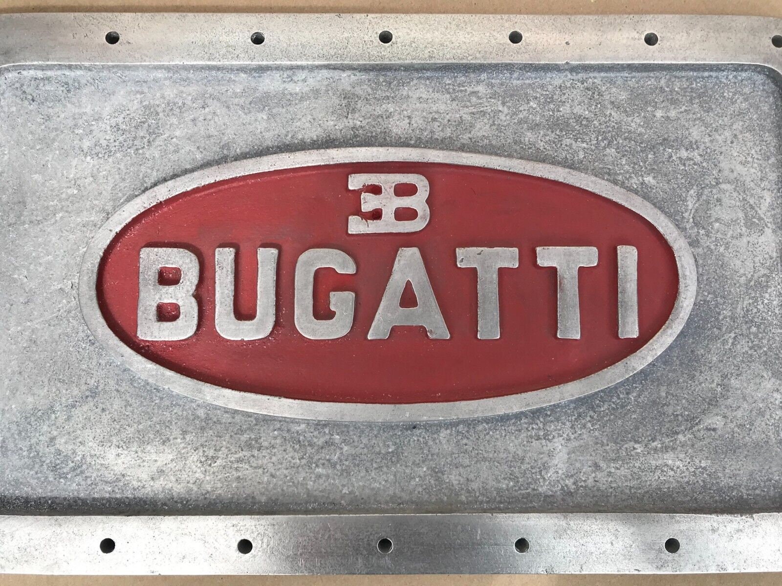 Bugatti Original Large Cast Iron Plate Sign From A4 Cylinder T73A ...
