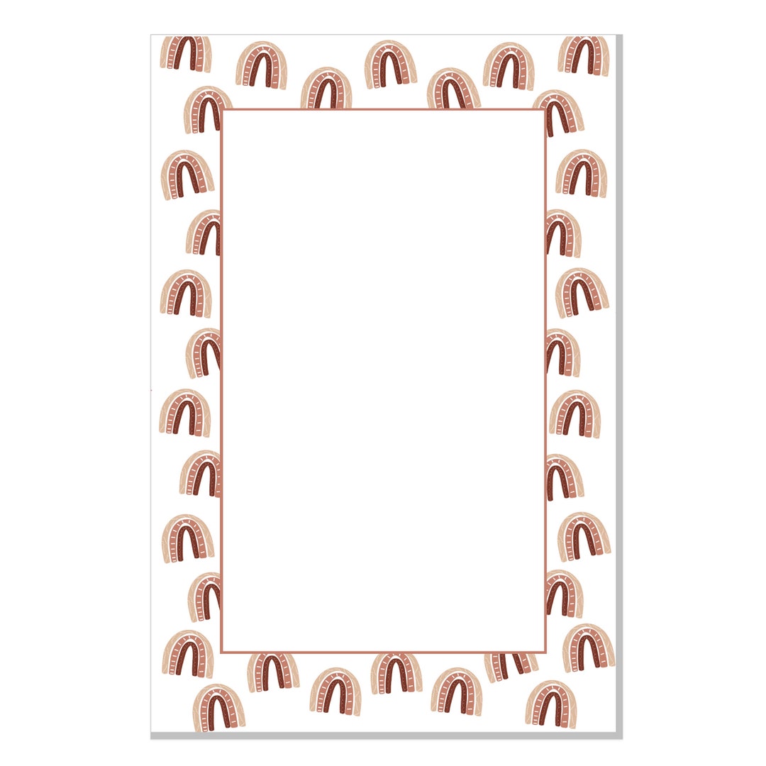 Boho Rainbow Notepad - Etsy