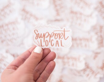Support Local Stickers - Etsy