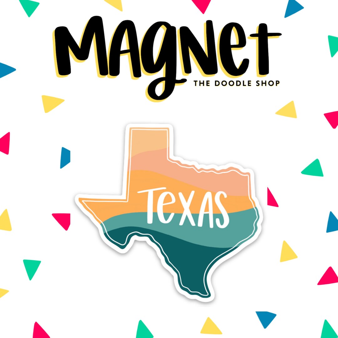 Texas Shape Magnet - Etsy