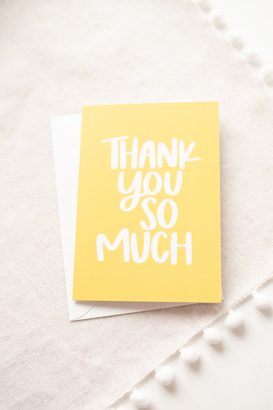 Thank You so Much Greeting Card - Etsy