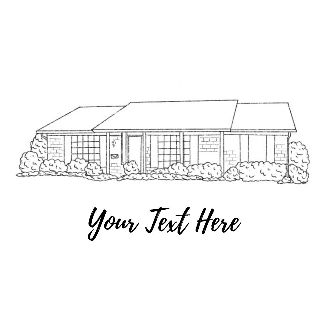 Digital Custom Home Drawing House Home Wall Art - Etsy