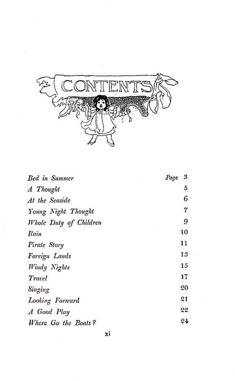 A Childs Garden of Verses by Robert Louis Stevenson 1895 PDF Book ...