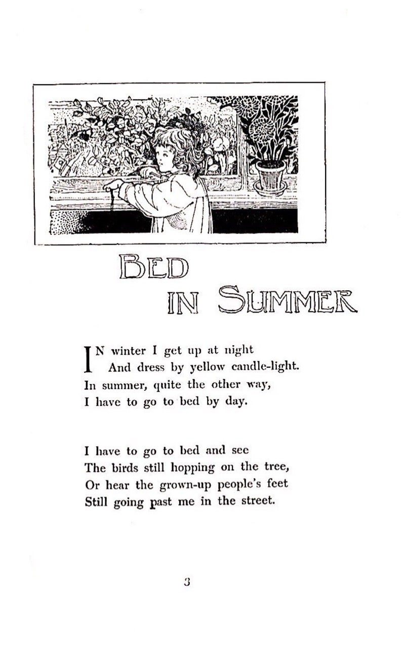 A Childs Garden of Verses by Robert Louis Stevenson 1895 PDF Book ...