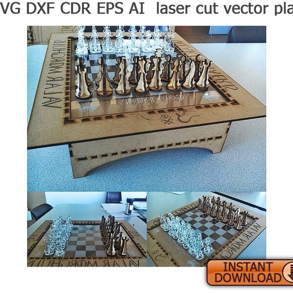 Chess Cut Files - Etsy