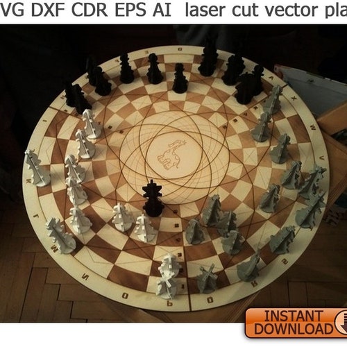 Chess Toy Digital File for Laser and CNC DXF SVG Laser Cut | Etsy