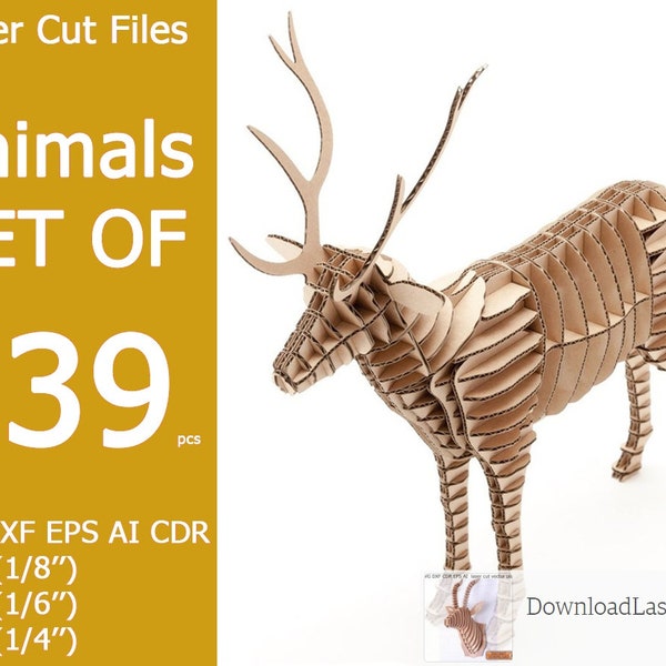 Laser Cut Animal - Etsy