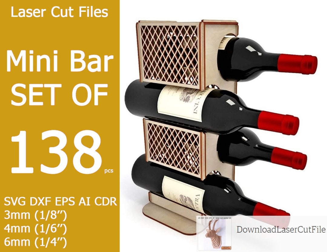 Minibar/minibar Laser/minibar Plan/vector Laser Cut/minibar - Etsy
