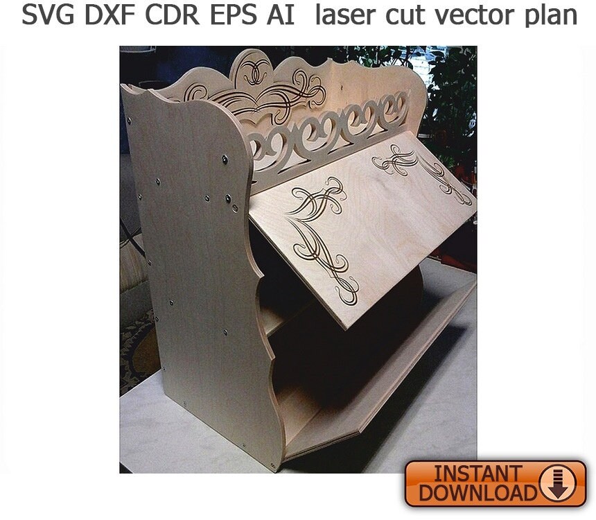 Bread Box. Laser Cut Files SVG DXF CDR Vector Plans Glowforge - Etsy