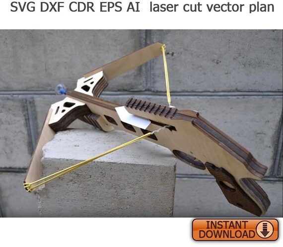CDR vector plans cnc cut DXF Wooden bow Laser cut files SVG cnc pattern ...