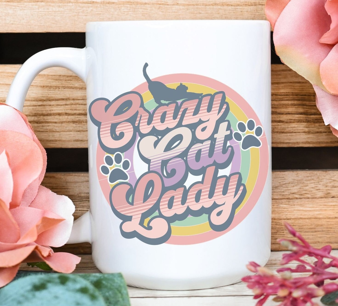 Crazy Cat Lady Mug, Cat Mug, Cat Gifts, Cat Lover Gift, Funny Coffee ...