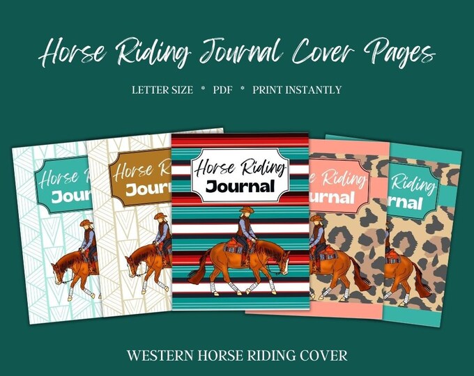 Horse Riding Lesson Journal and Coloring Pages - Printable PDF ...