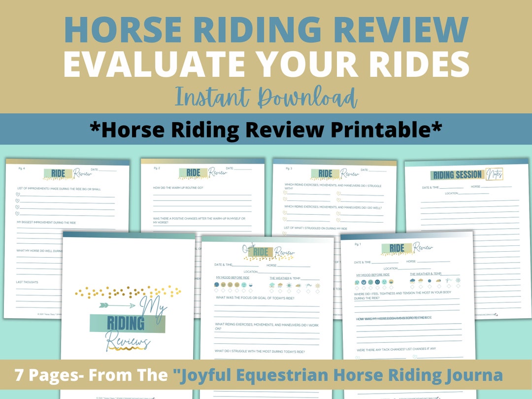 Joyful Equestrian Riding Review Pages | Review & Evaluate Your Rides ...