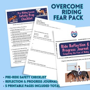 Overcome Riding Fear | Printable Horse Safety Checklist & Reflection ...
