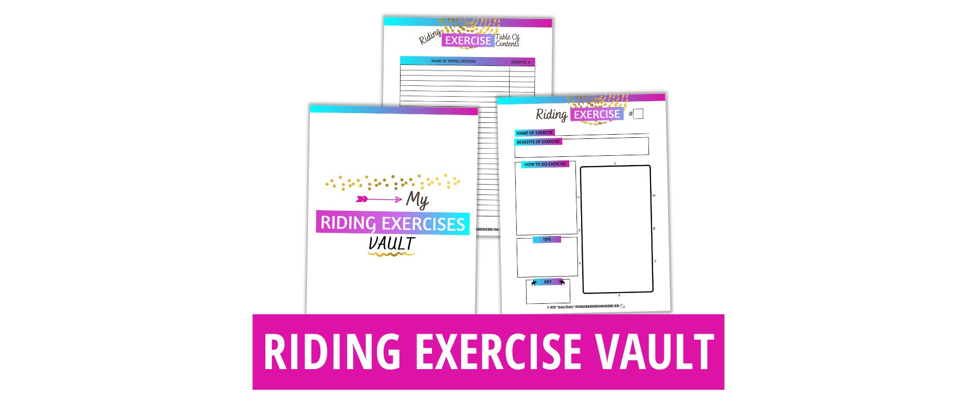 Horse Riding Lesson Journal: Printable Equestrian Binder (PDF) - Etsy
