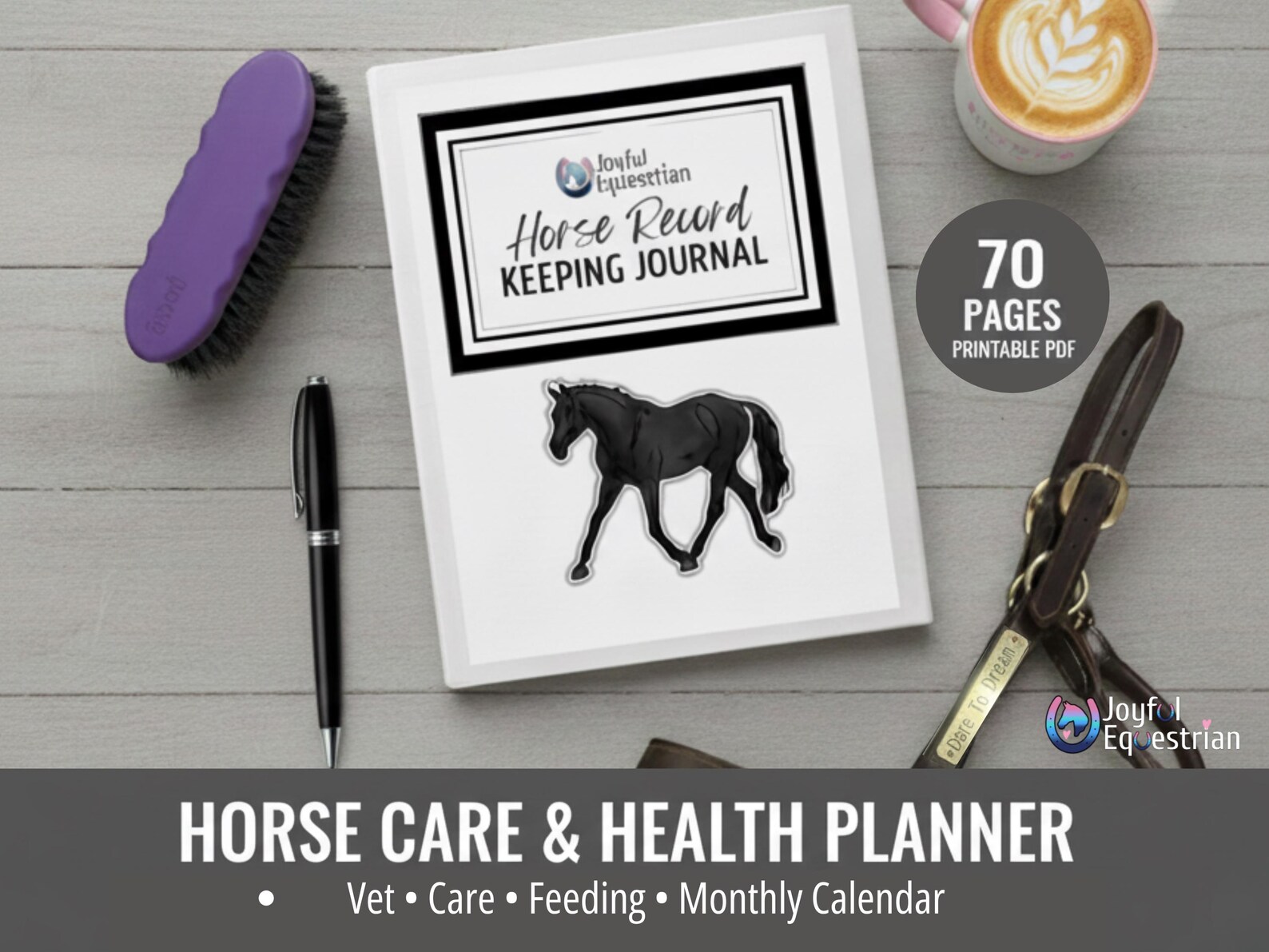 Equine Record Keeping Journal: Horse Care Planner (printable PDF) - Etsy