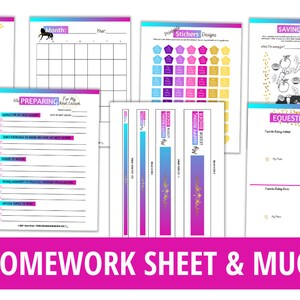 Horse Riding Lesson Journal: Printable Equestrian Binder (PDF) - Etsy