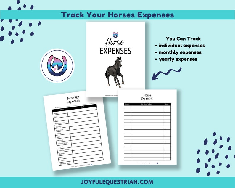 Equine Record Keeping Journal: Horse Care Planner (printable PDF) - Etsy