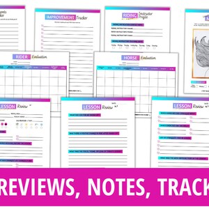Comprehensive Horse Riding Lesson Journal | Riding Lesson Binder ...