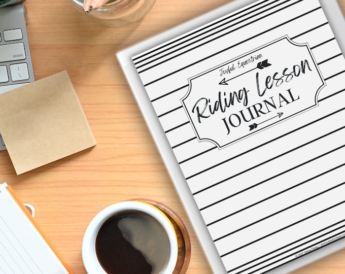Horse Riding Lesson Journal and Coloring Pages - Printable PDF ...
