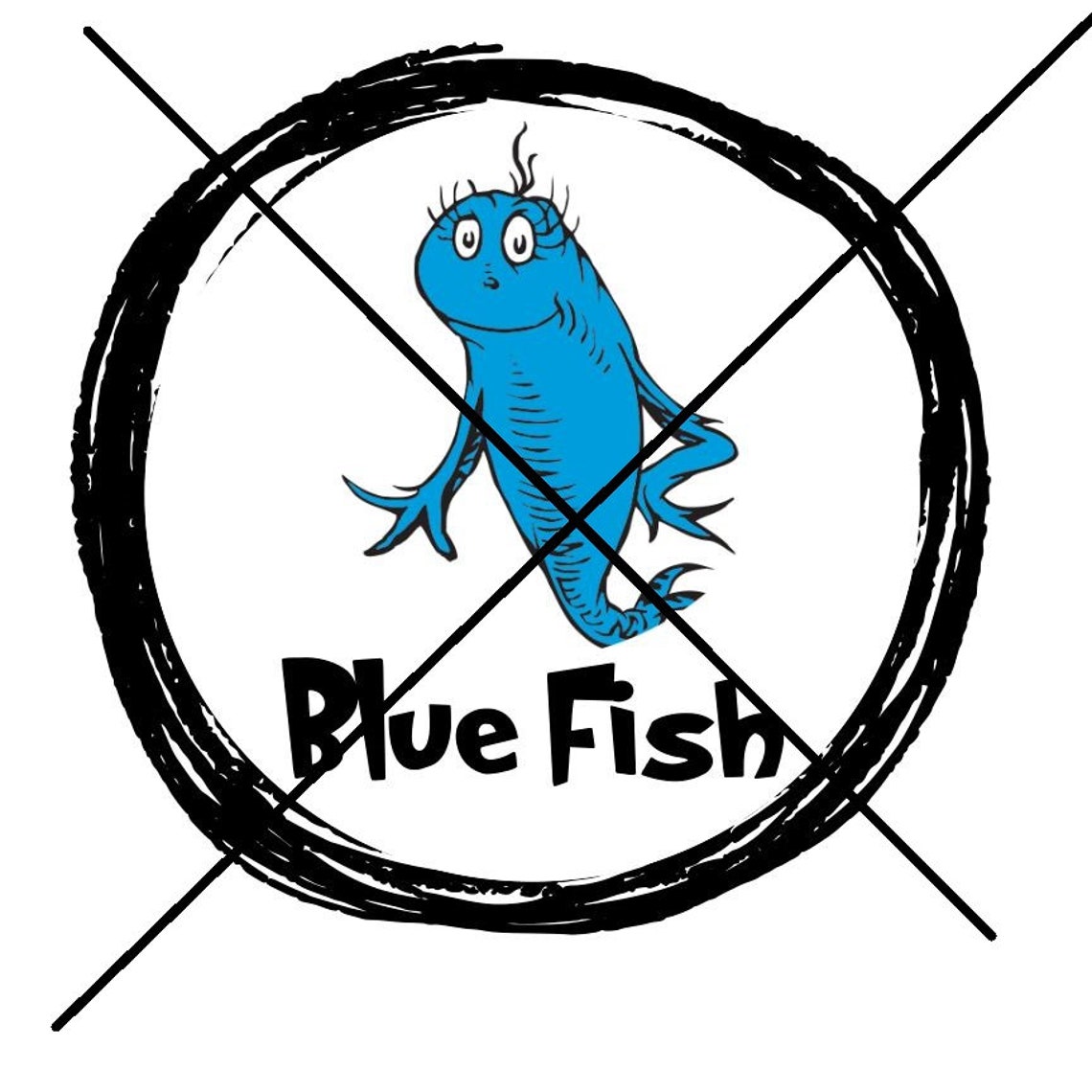 One Fish Two Fish Red Fish Blue Fish PNG - Etsy