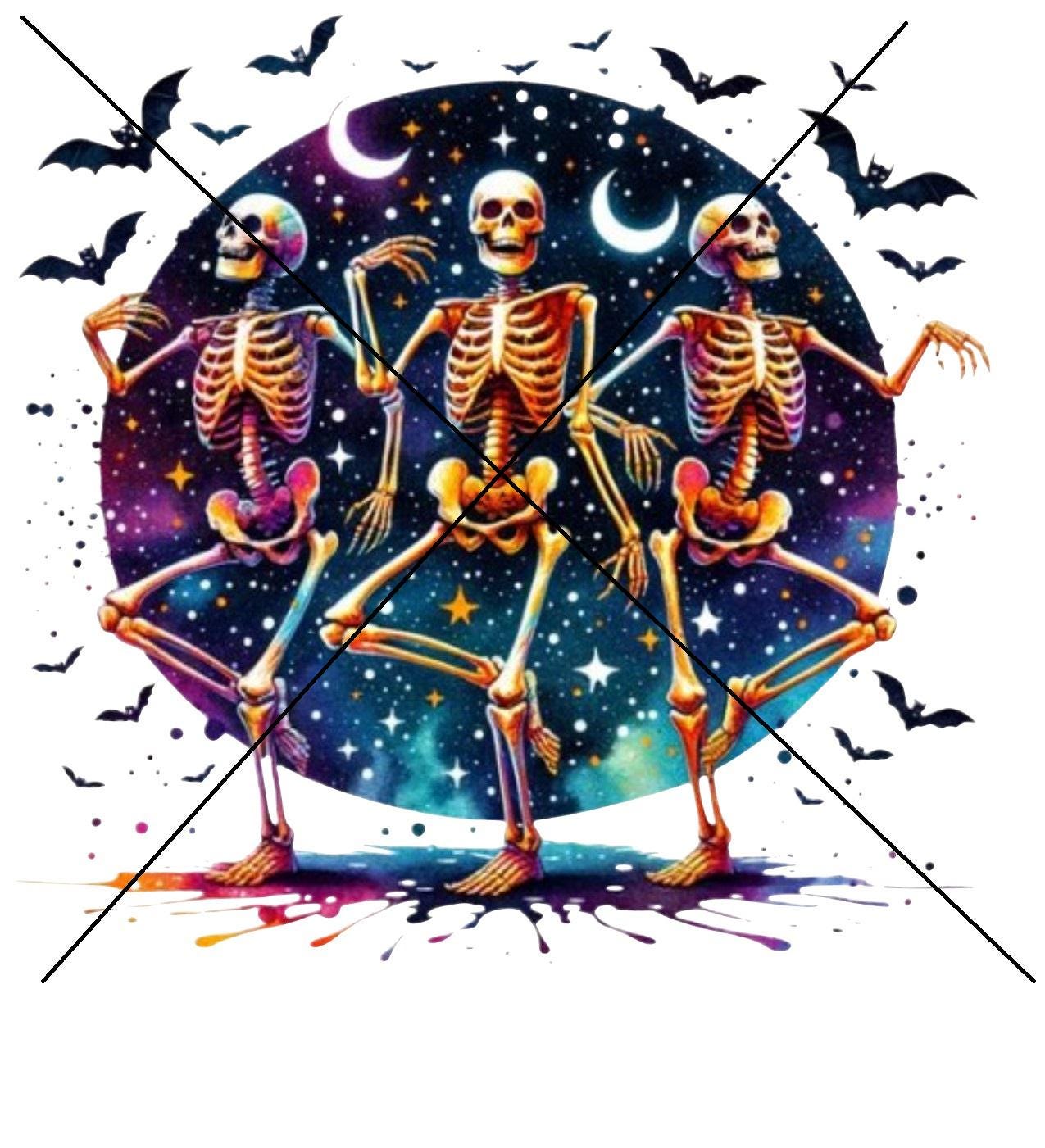 Dancing Skeletons Png Etsy