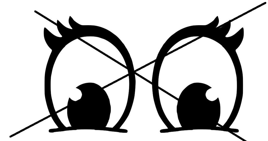 Cute Smiling Cartoon Eyes SVG - Etsy