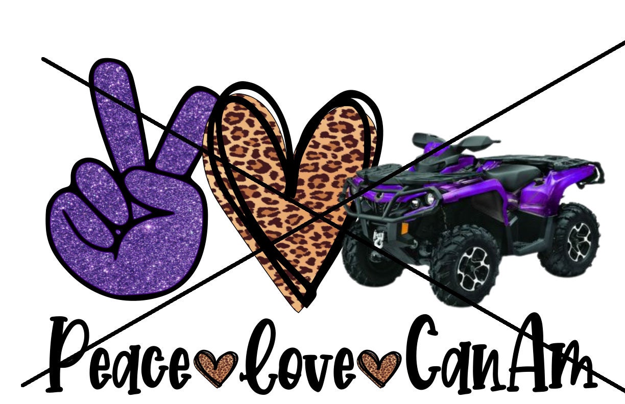 Peace Love Can-am Purple SVG - Etsy