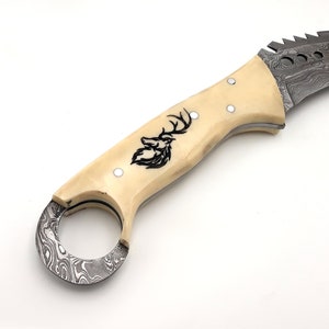 Karambit Fixed Blade Tactical Knife Tattoo Engraved Hand Forged ...