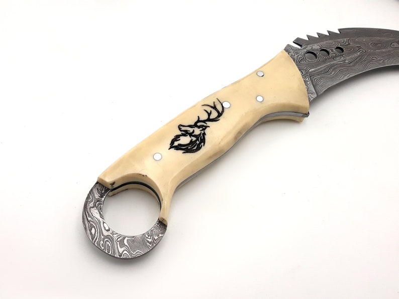 Karambit Fixed Blade Tactical Knife Tattoo Engraved Hand - Etsy