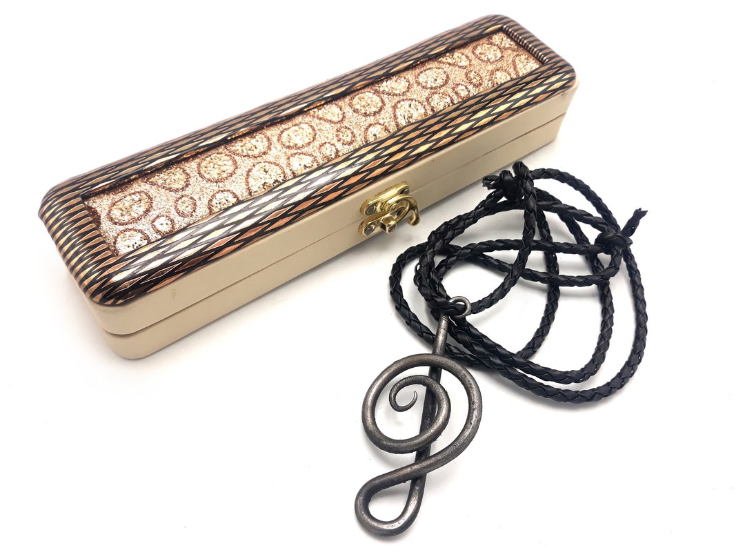 Treble Clef Necklace for Men & Women, Music Jewelry, Music Note, Hand ...