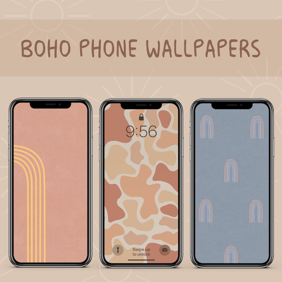 Boho Phone Wallpaper for iPhone / Android / Samsung - Etsy