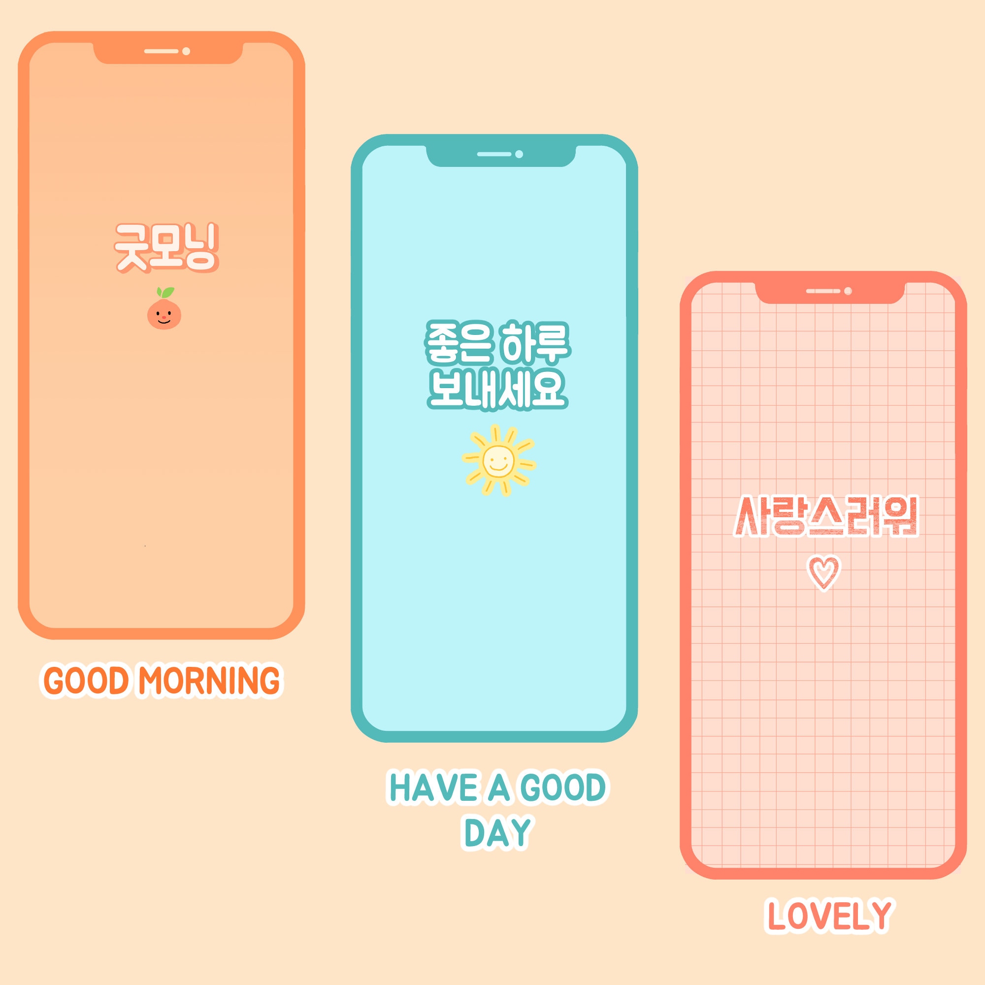 Korean Phone Background Wallpaper for iPhone / Android / Samsung - Etsy