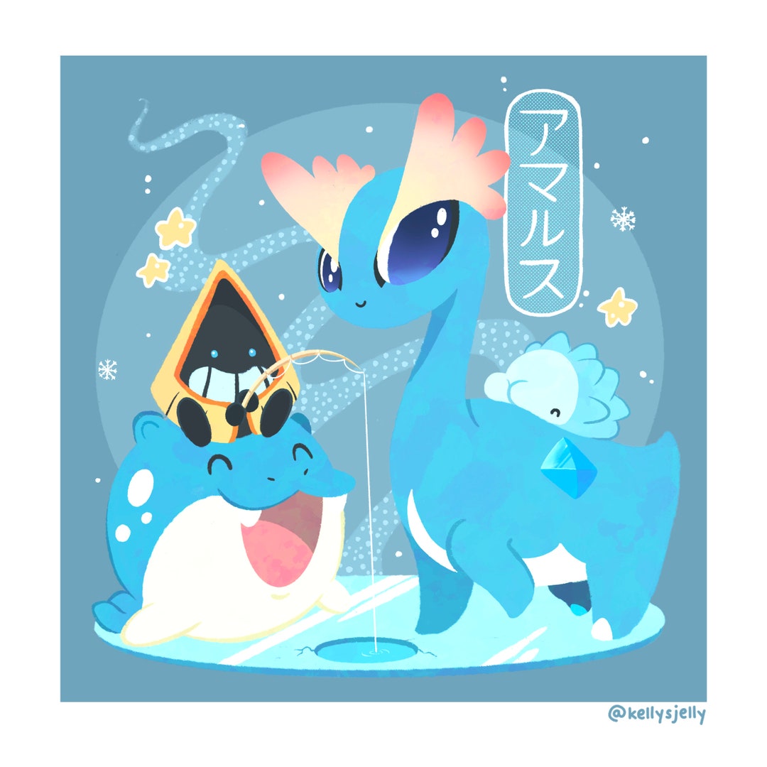 Pokemon Snow Day Print - Etsy