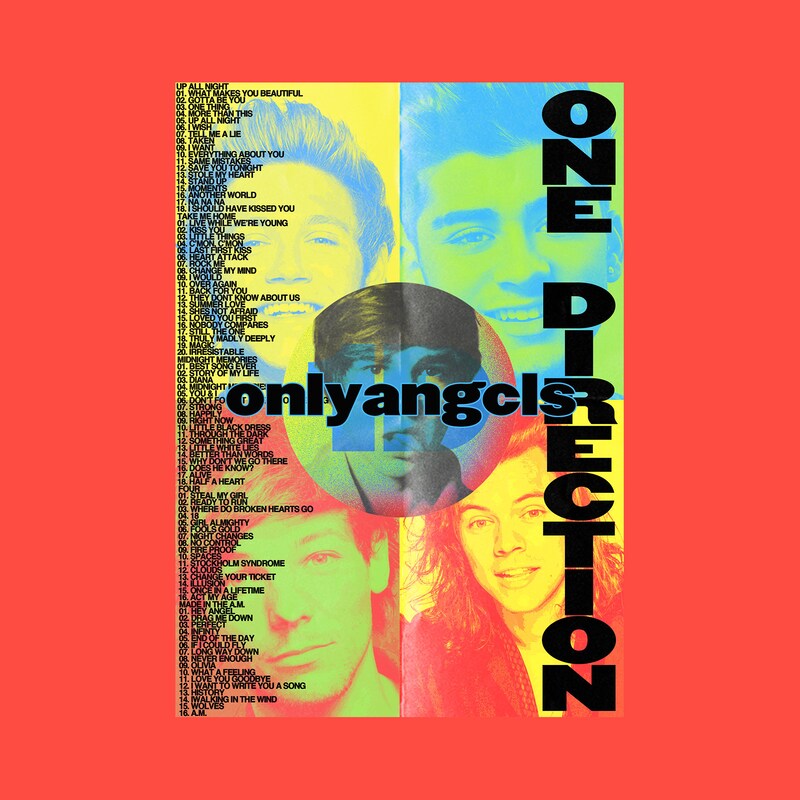 One direction poster - Etsy México