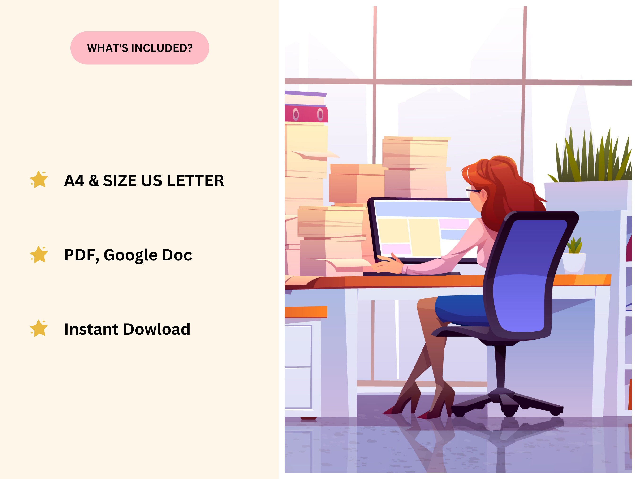 Printable Letter of Resignation Google Doc PDF Template - Etsy