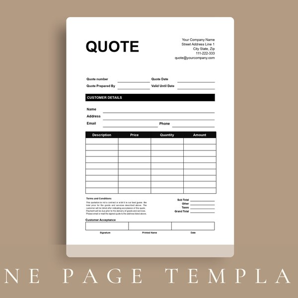 Job Proposal Template - Etsy