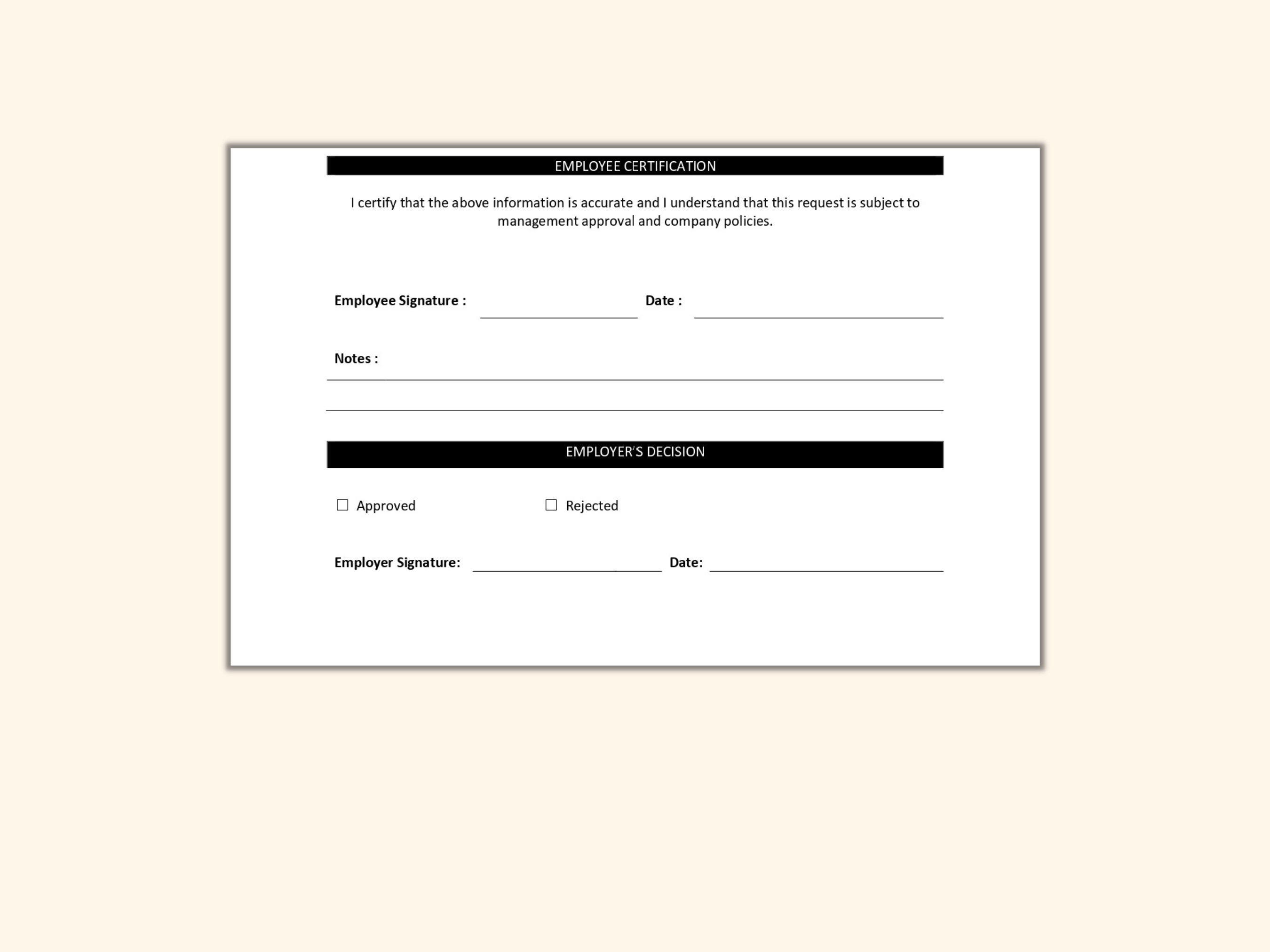 Employee Time-off Request Template PTO Request Google Sheet - Etsy