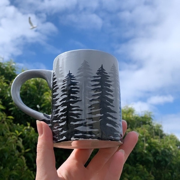 Nature Themed Coffee Mug Pottery - Etsy