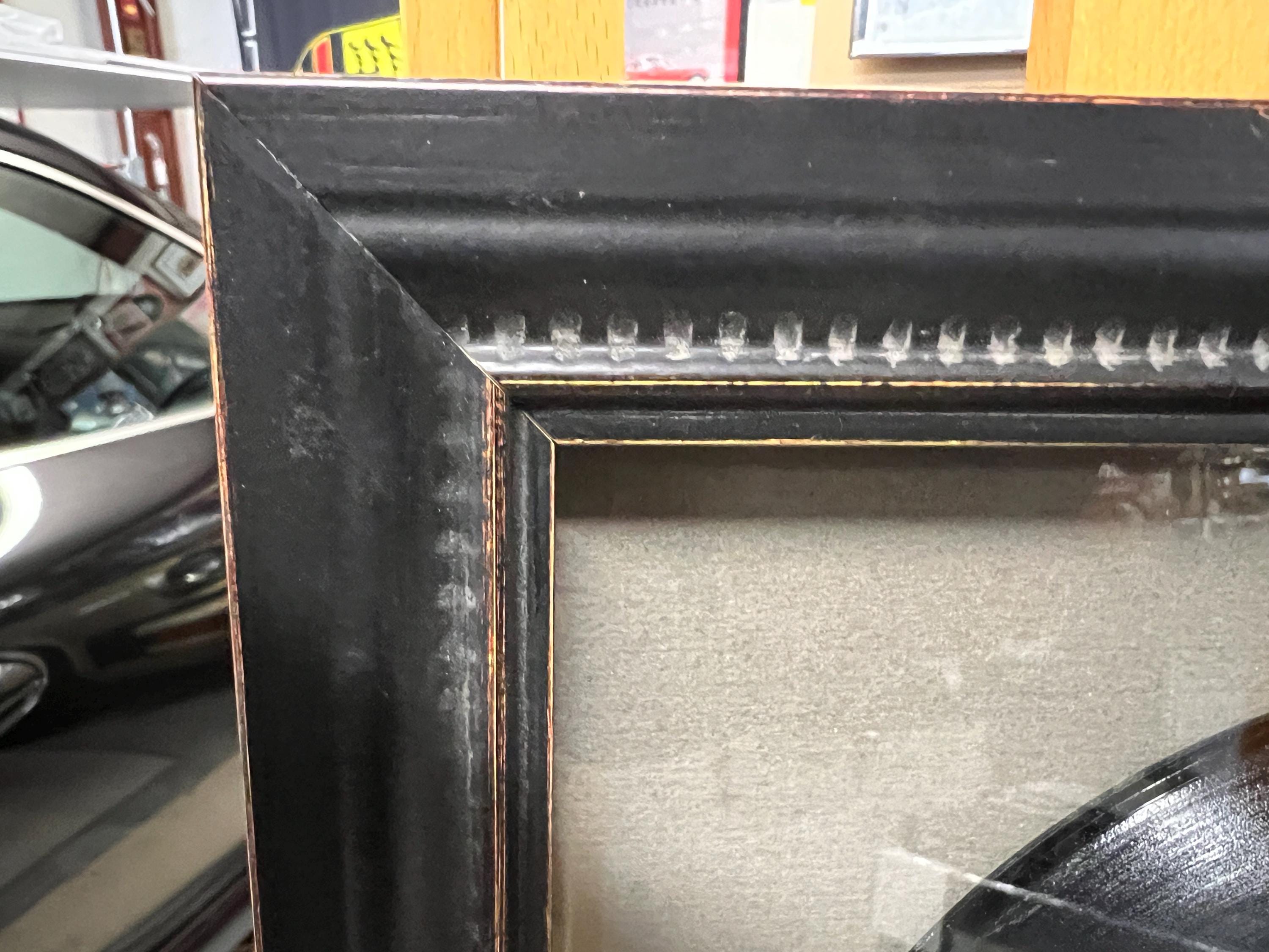 Antique Black Dimple 7” 45 Record Frame, 11” X 11” Square, Wood, Made ...