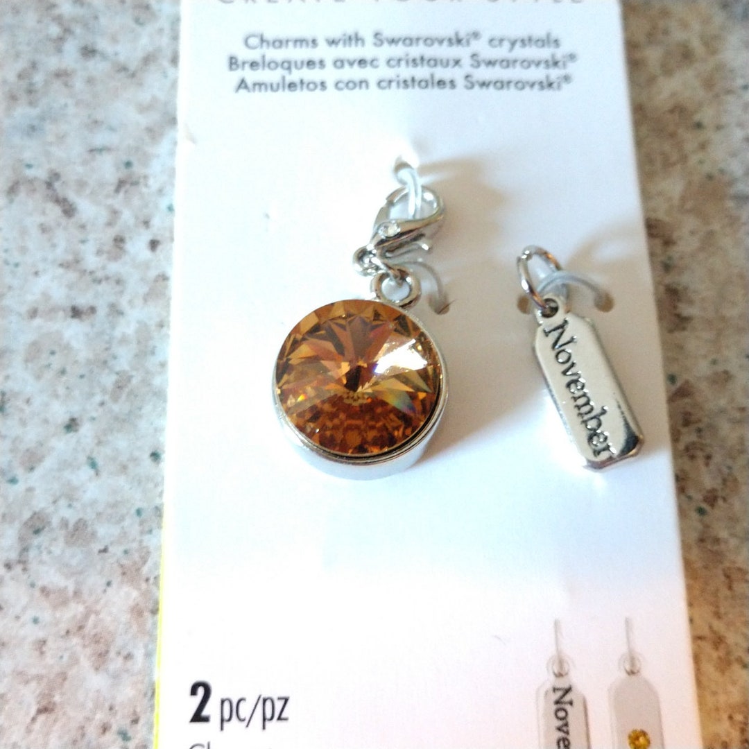 Swarovski Crystal November Birthstone and Pendant Genuine Swarovski ...