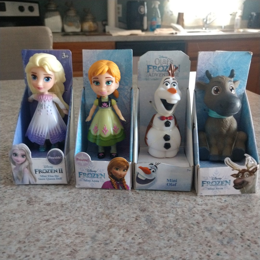 4 Disney Frozen Mini Figures - Etsy