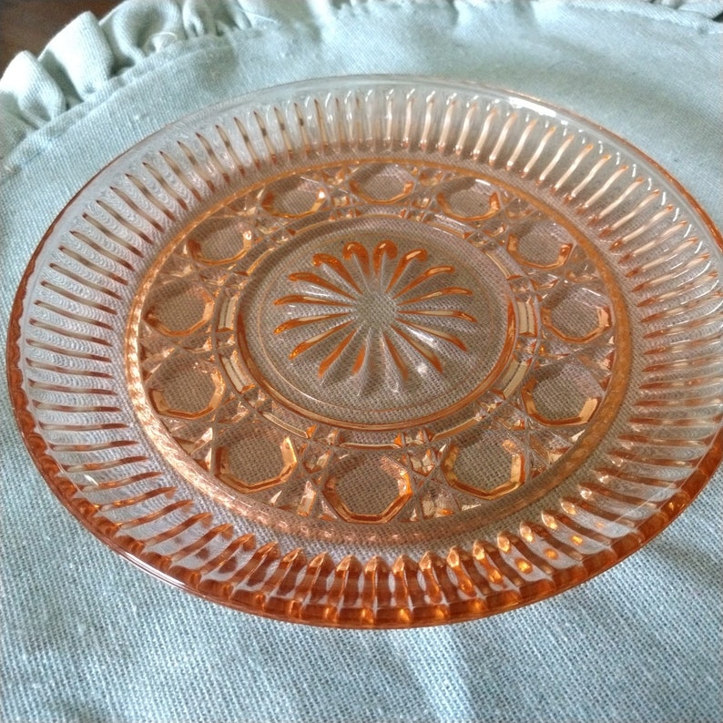 Vintage Indiana Pink Depression Glass Indiana Windsor Button - Etsy