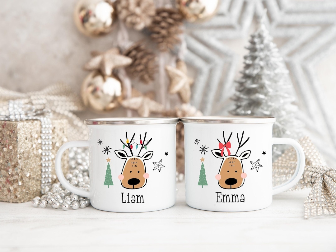 Unbreakable Hot Chocolate Custom Name Christmas Mug for Kids Stocking ...