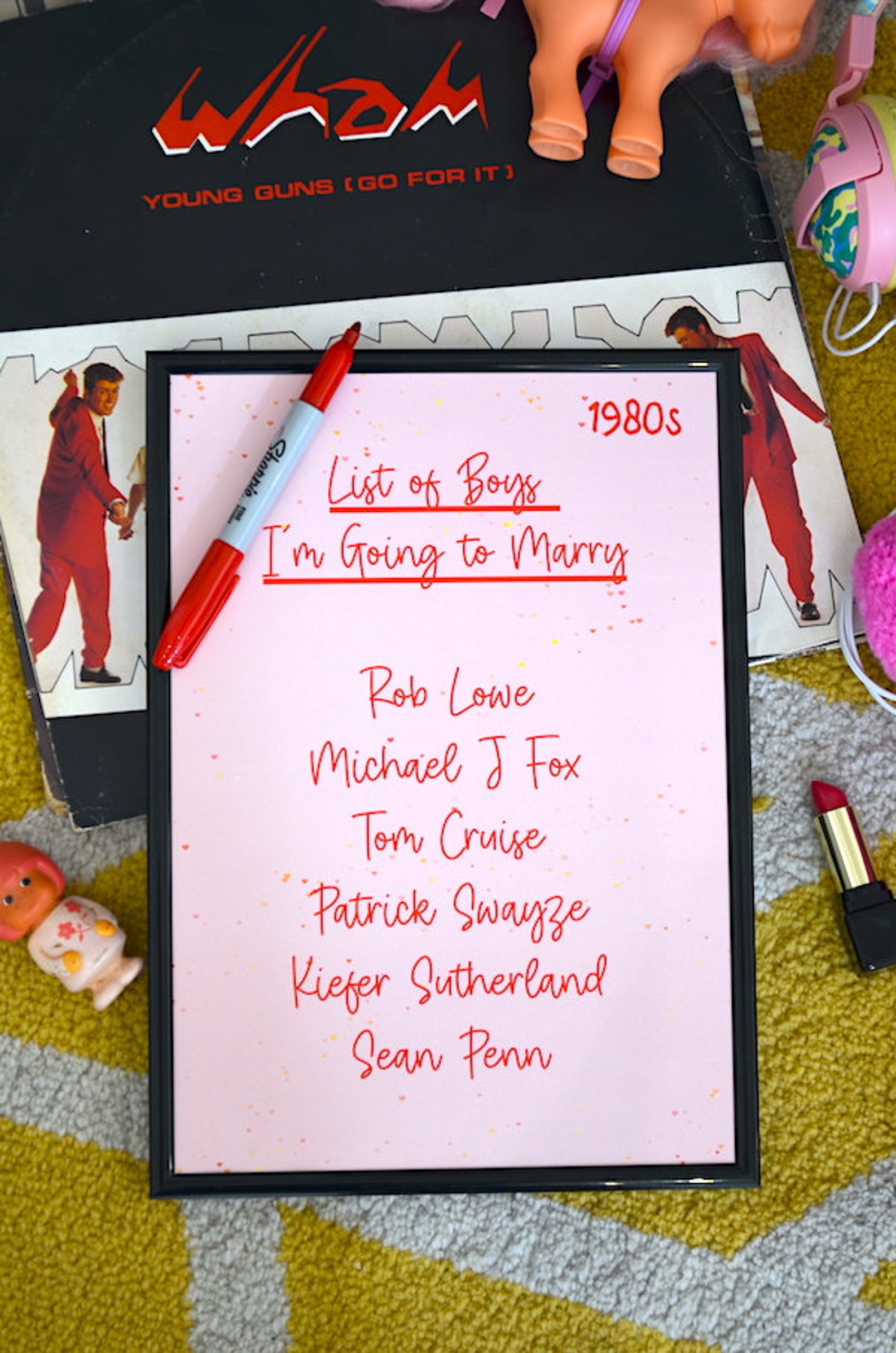 80s Print 80s Diary 80s Teenager 80s Heartthrobs 80s Film - Etsy