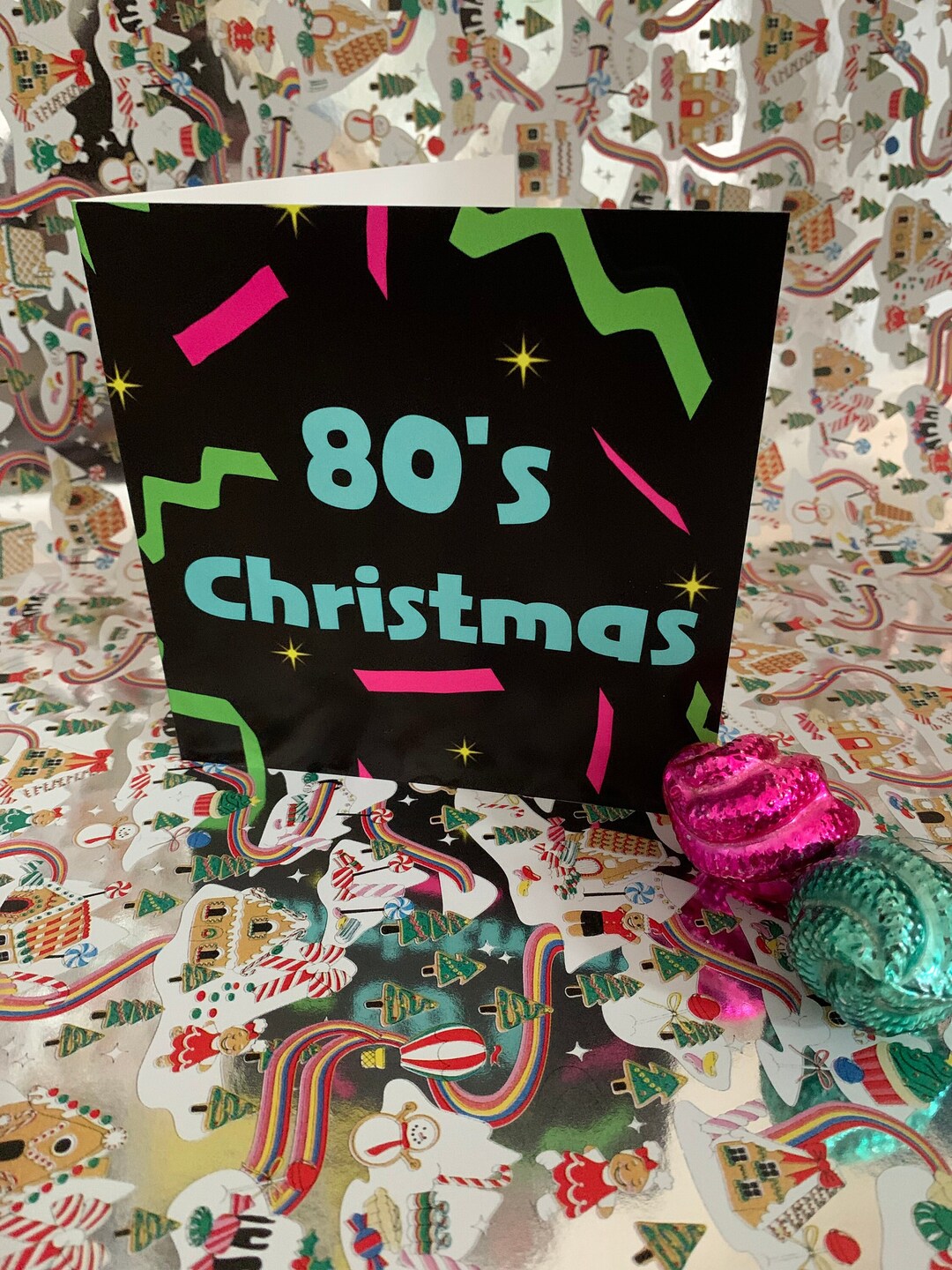 80s Christmas Card - Christmas Card - 80s Nostalgia - 1980s - Retro ...
