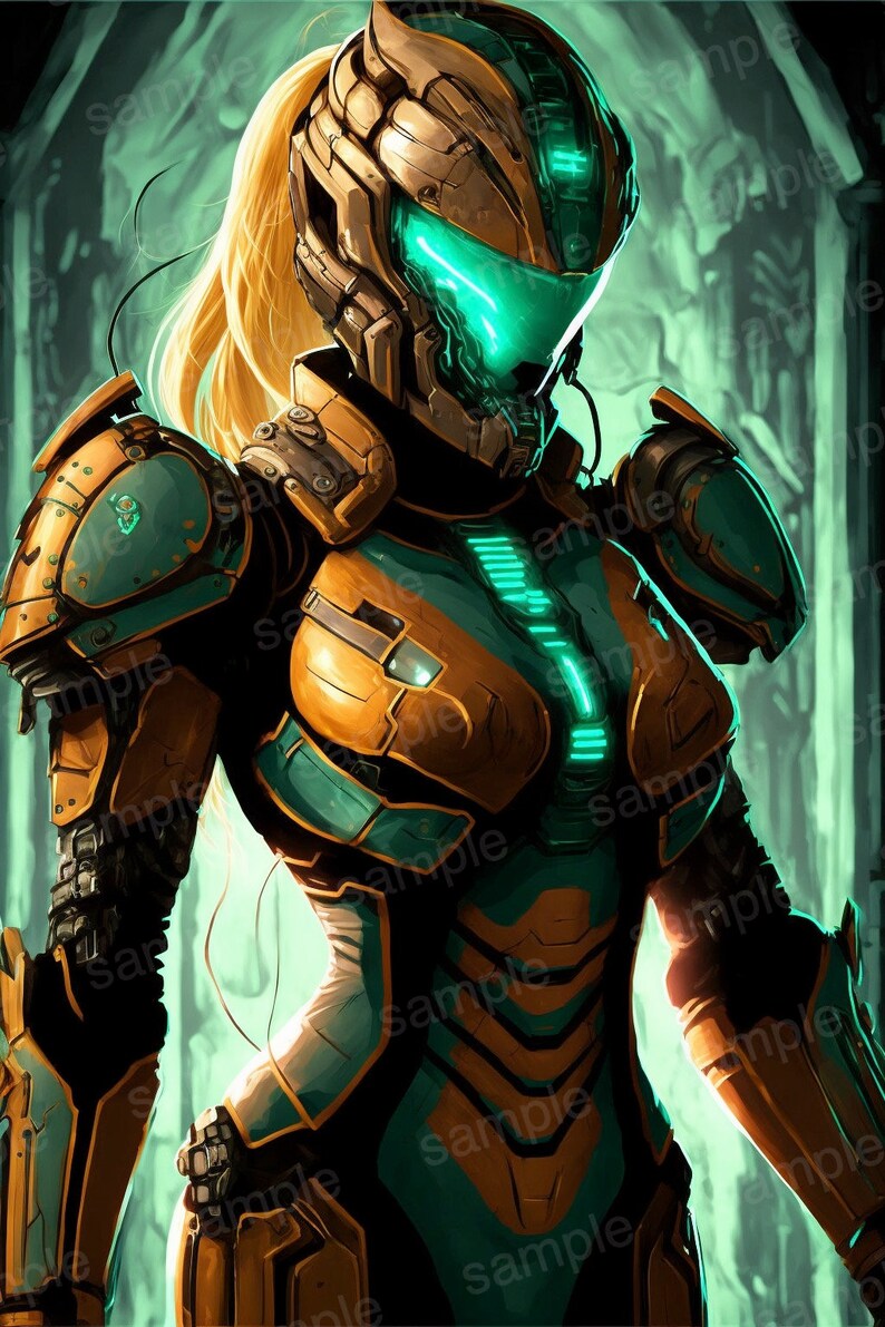 Samus Aran Metroid Dead Space Style Digital Art: High Resolution 300 ...