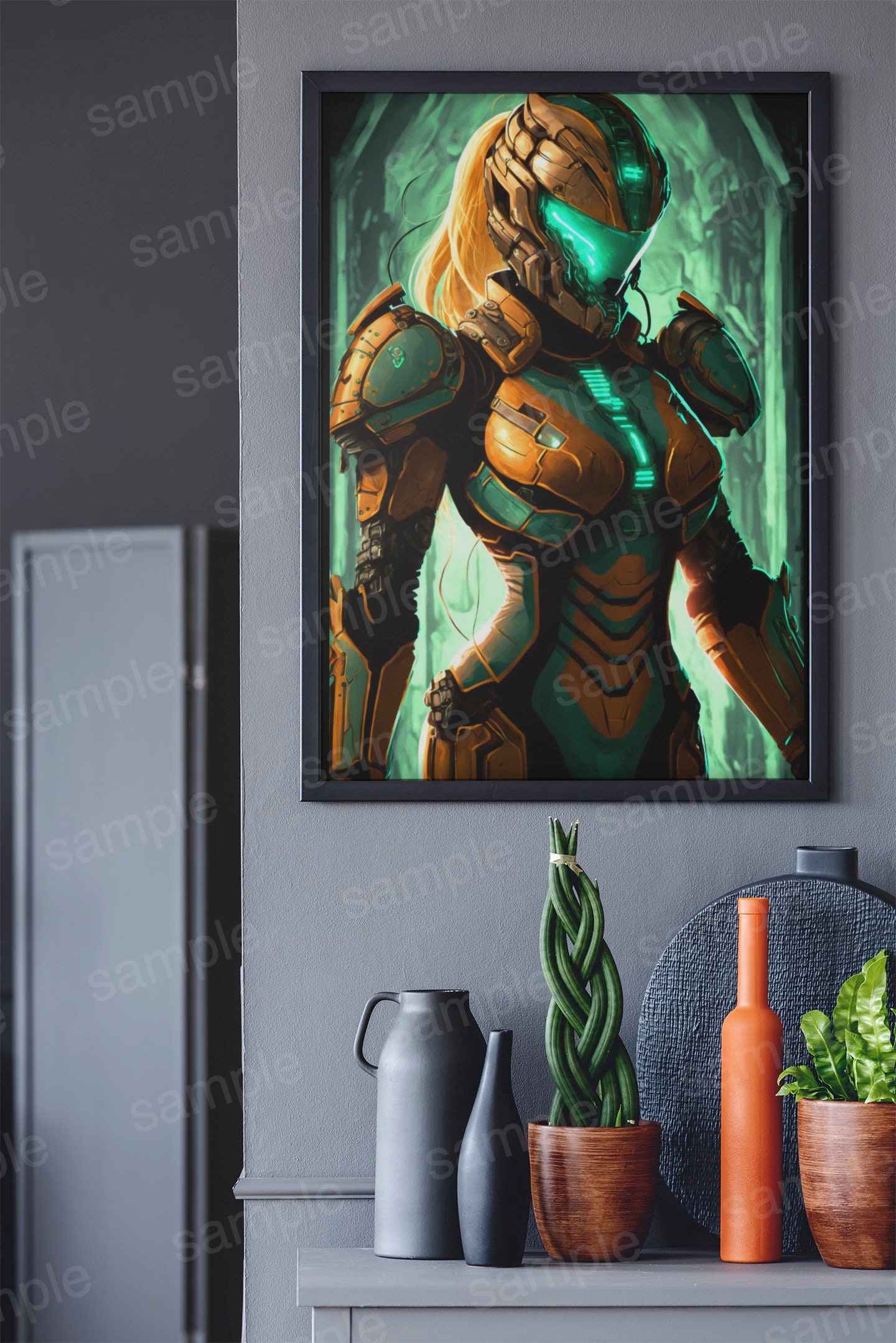 Samus Aran Metroid Dead Space Style Digital Art: High Resolution 300 ...