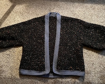 Customizable Hexagon Cardigan Crochet Oversized Made to Order Adult ...